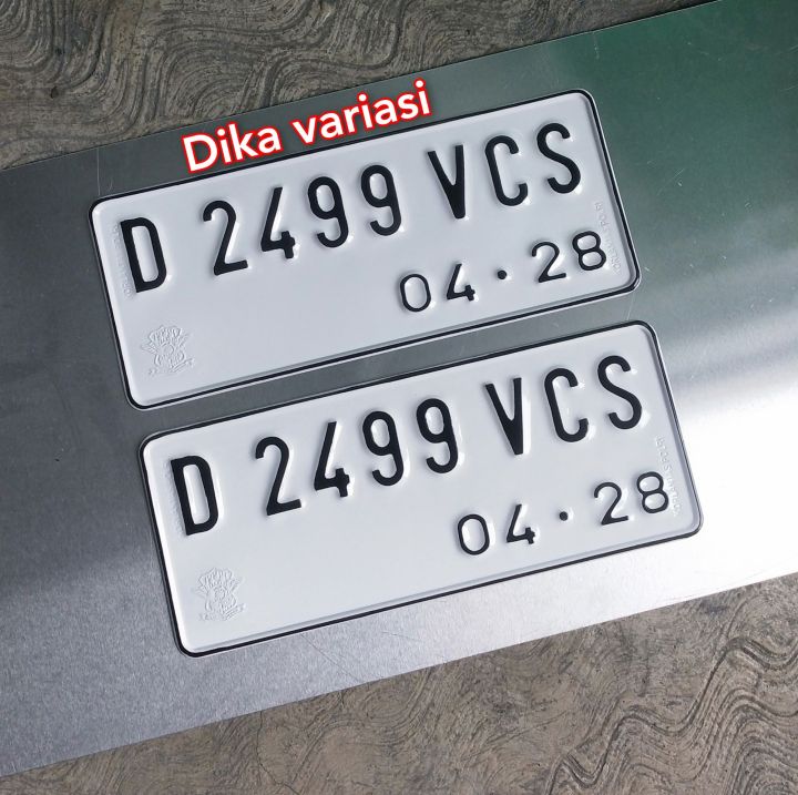 plat motor font standar untuk semua jenis motor | Lazada Indonesia