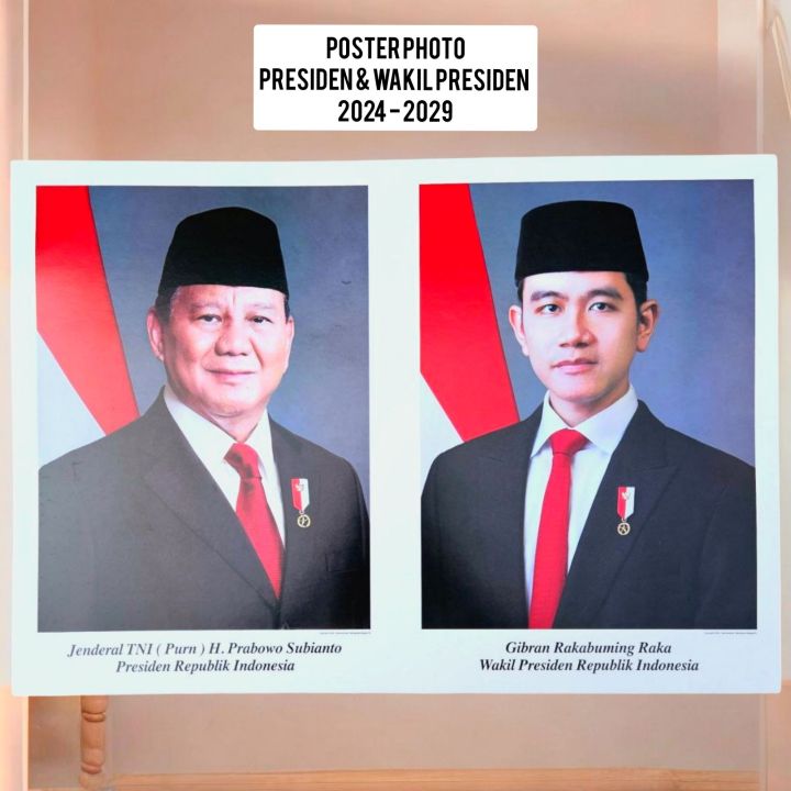 Poster foto resmi presiden dan wakil presiden indonesia | Lazada Indonesia