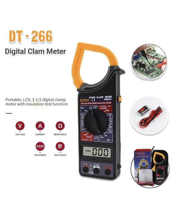 Digital Clamp Multimeter Tang Ampere Digital DT 266 | Lazada Indonesia