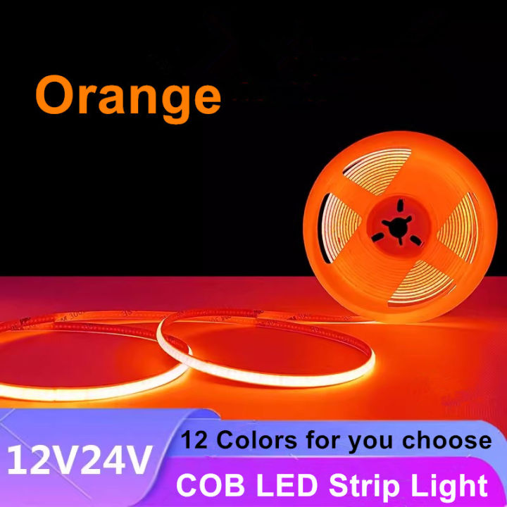Angelila High Brightness COB LED Strip Light 12V 24V Self Adhesive ...