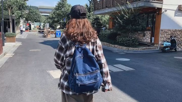 Jeans Material School Backpack New Denim Backpack Travel Bag College ...