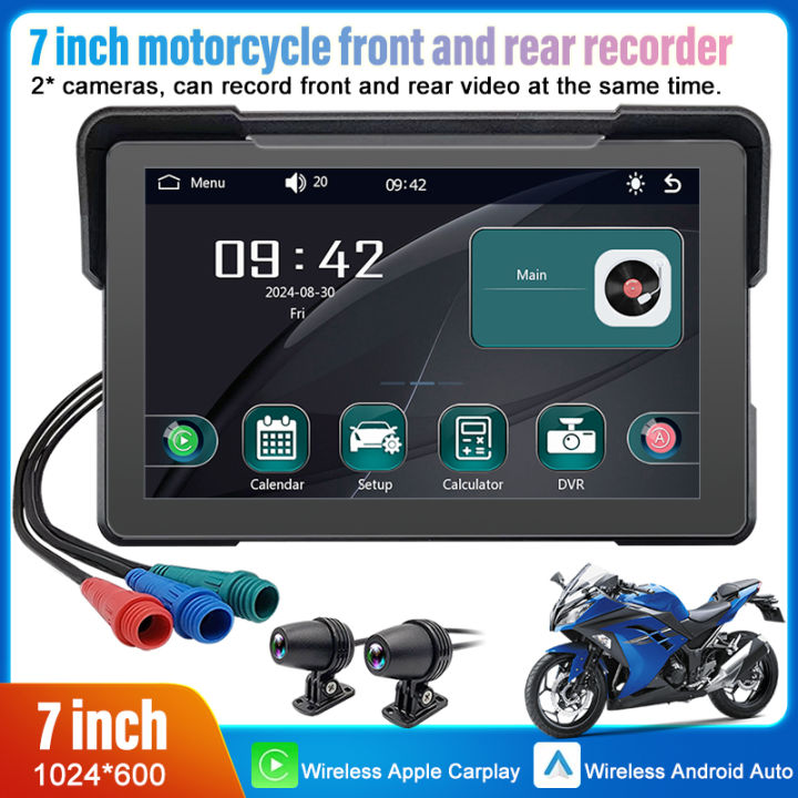 7INCH Navigation Motorcycle Waterproof Apple Carplay Display Screen ...