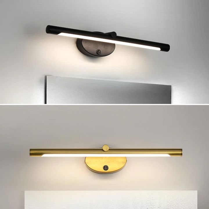Modern LED Bathroom Wall Lamp Bathroom Hardware Wall Sconce With Touch ...