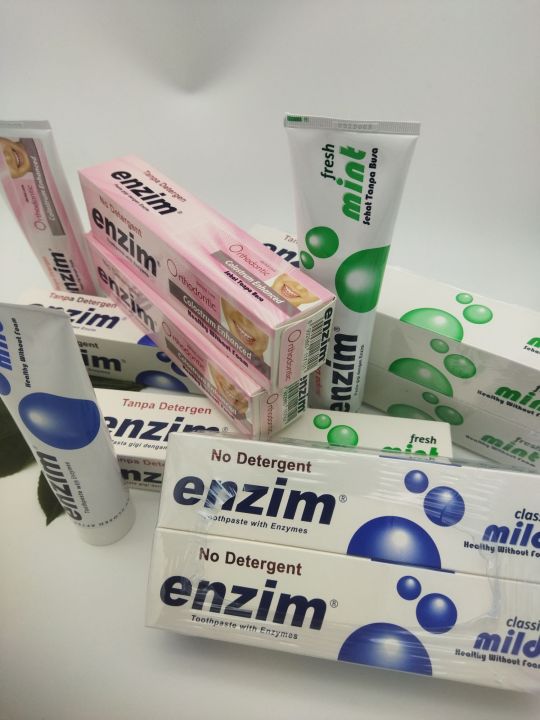 Pasta Gigi Enzim Tanpa Detergen Enzim Pasta Gigi Fresh Mint Odol Enzim ...