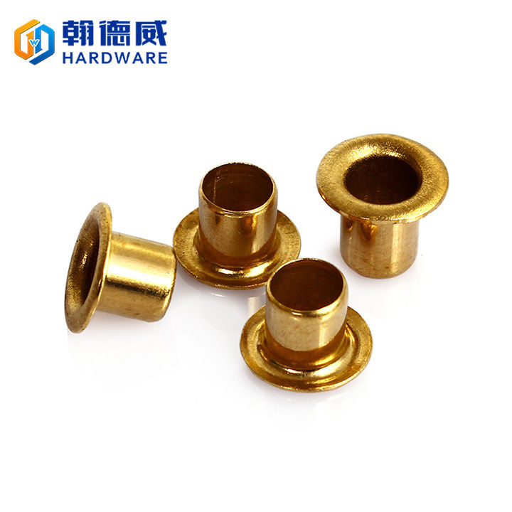 Copper Eyelet Button Hollow Copper Rivet Core Copper Perforated Rivet ...