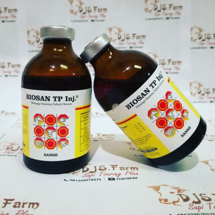 Biosan TP 50 ml 100 ml Sanbe Obat Penambah Energi Stamina Penguat Otot ...