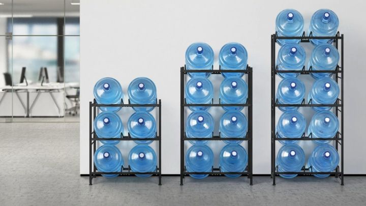 Upgraded Water Gallon Rack Stand Heavy Duty Kitchen Stand Water ...