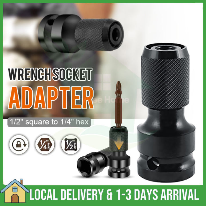 1/2 Hex Ratchet Socket 1/4 Converter Adapter for Chuck Converter for ...