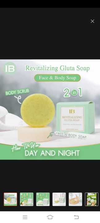 Ib Revitalizing Gulta Face Soap & Body 2 pcs | Lazada
