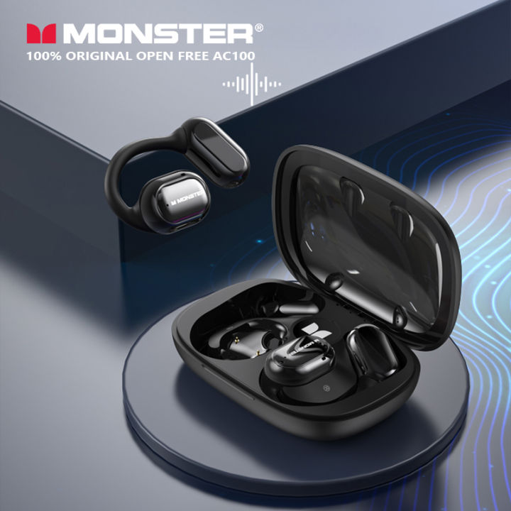 Original Monster Open Ear AC100 Bone Conduction Bluetooth Wireless ...