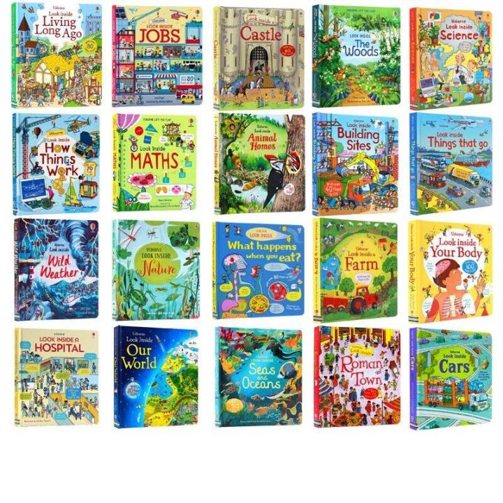 หนังสือ Usborne Look Inside Lift-The-Flap English Children Activity ...