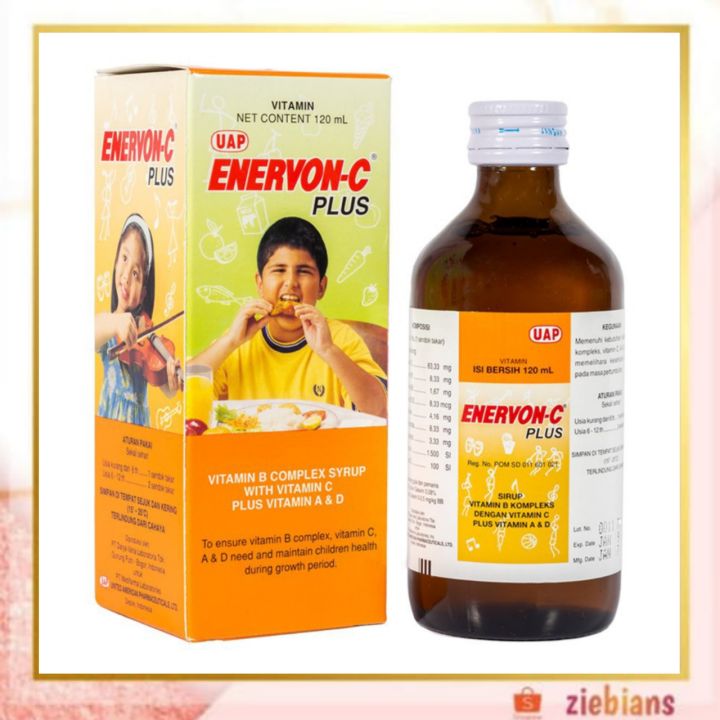 Enervon C Plus Syrup 120ml, Enervon-C Sirup Vitamin Anak Untuk Nafsu ...