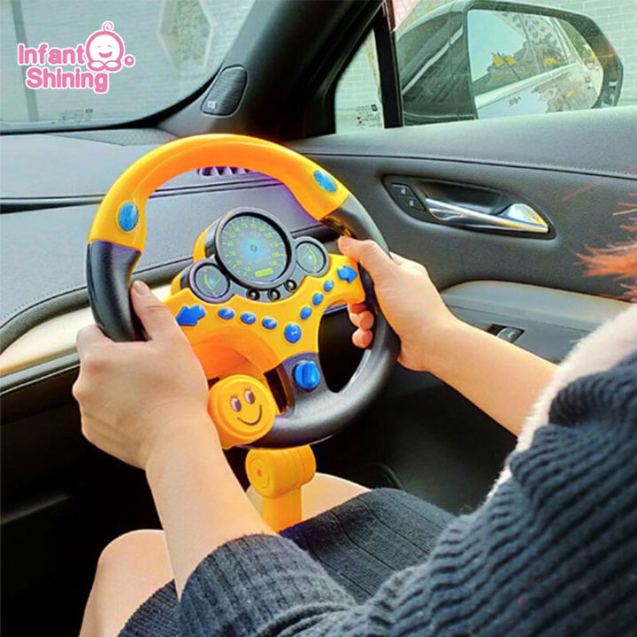 Infant Shining Eletric Simulation Steering Wheel Toy with Light Sound ...