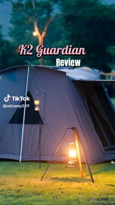 เต็นท์ K2 Guardian Glamping ขนาด10x10 เสาโครงอลูมิเนียม 210 GSM Durable ...