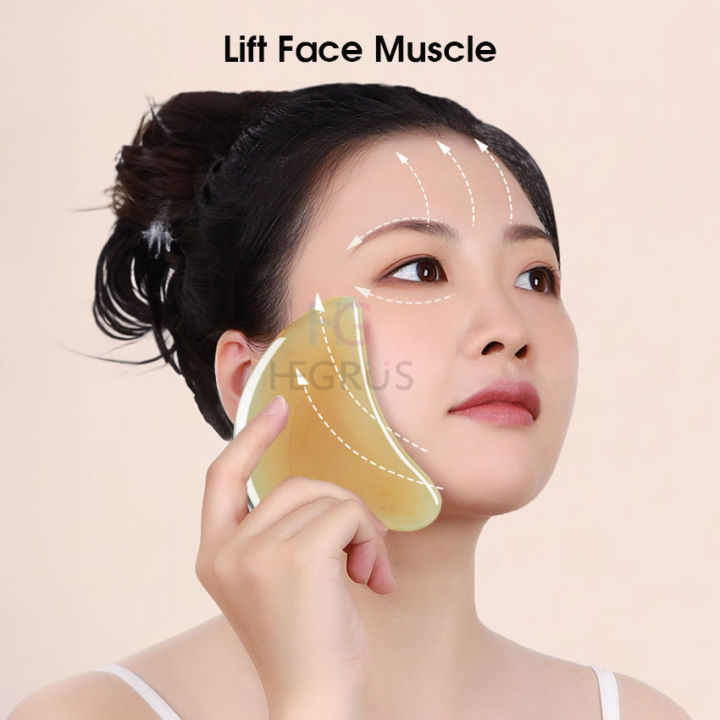 HEGRUS 2PCS Scraping Set Facial Eyes Lifting Massage Stick Dredge ...
