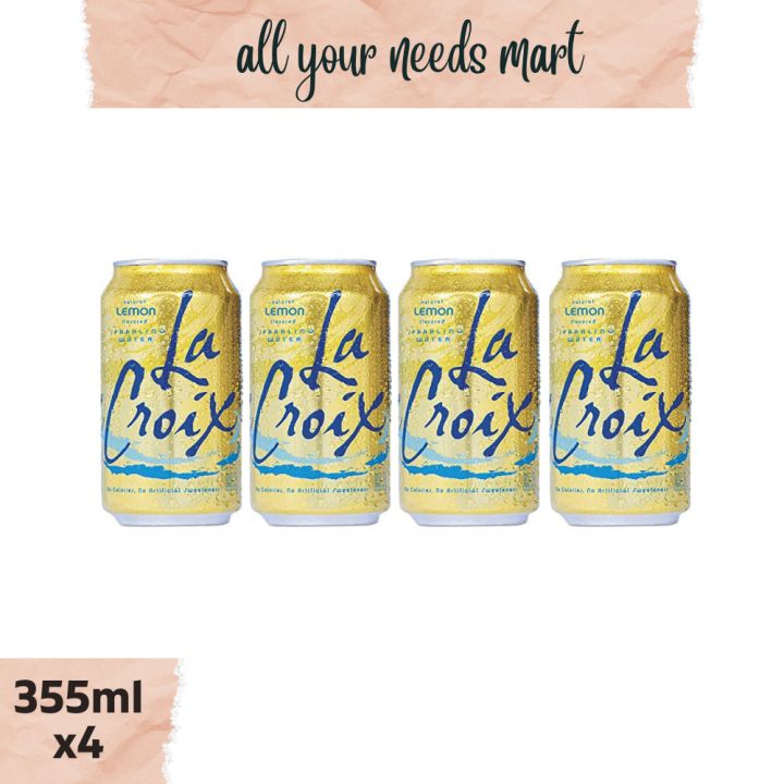LaCroix ♡ Sparkling Water ♡ Lemon (Keto) 355ml x4 | Lazada PH