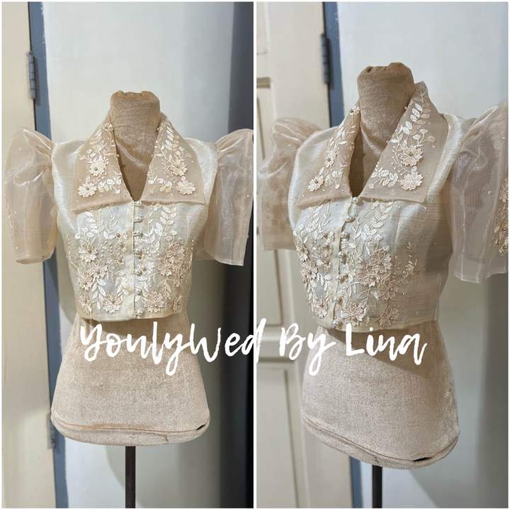 Modern Filipiniana Crop Top | Lazada PH