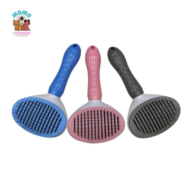 Cat Brush Pet Dog Brush Cat Comb Self Cleaning Pet Hair Remover Brush ...
