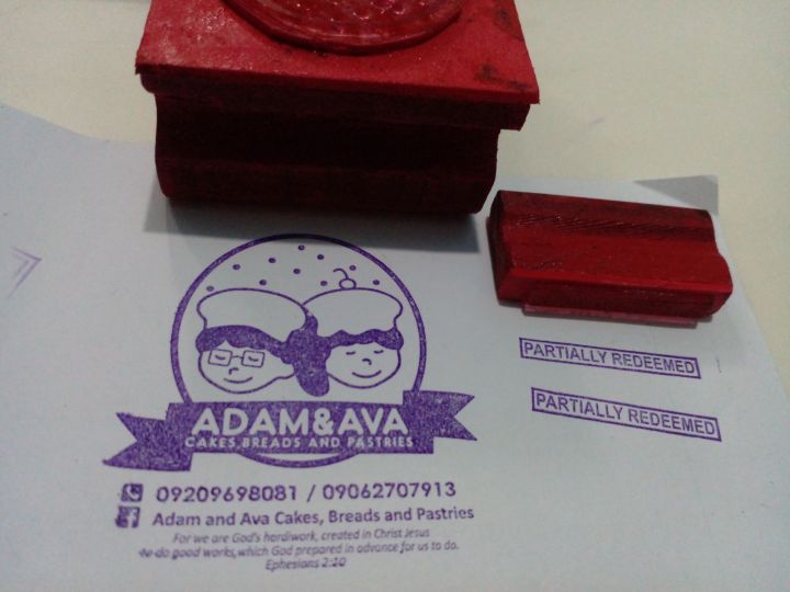 CUSTOMIZE RUBBER STAMP LOGO | Lazada PH