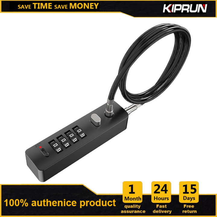 KIPRUN Cable Locks with Combination, 4-Digit Steel Rope Locks with ...