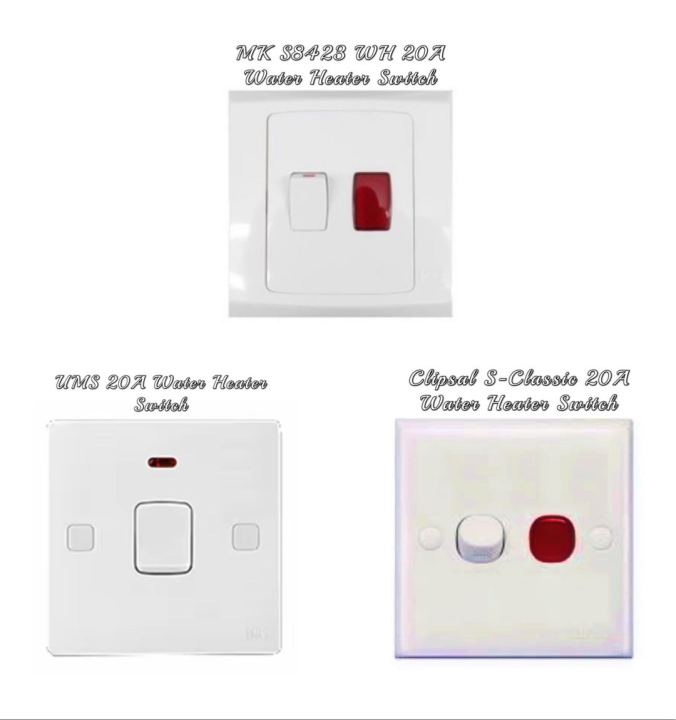 MK S8423 WH 20A Water Heater Switch / UMS 20A Water Heater Switch ... MK S8423 WH 20A Water Heater Switch / UMS 20A Water Heater Switch ...