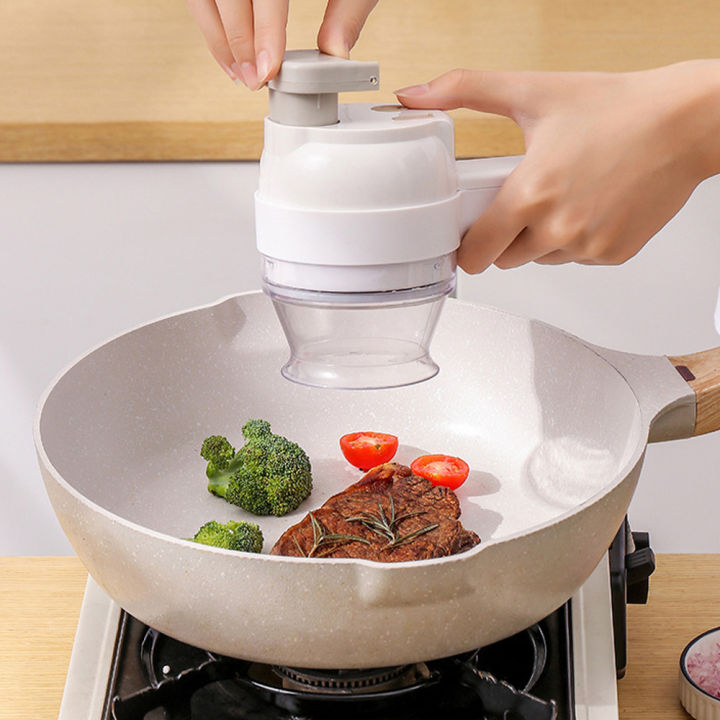 Hand Electric Chopper Food Processor Garlic Chopper 300ML Cup Masher ...