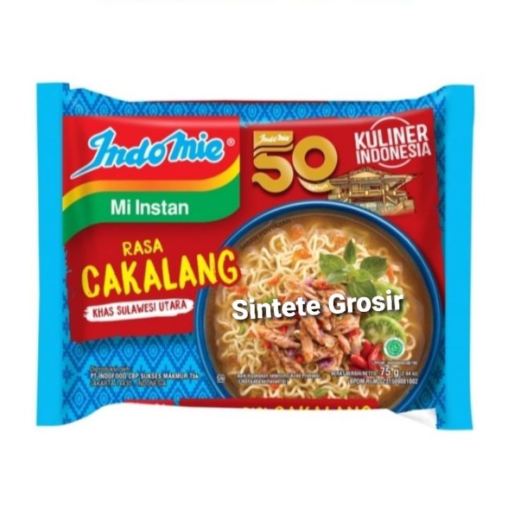 Indomie Mie Instan Kuah Dan Goreng Rasa Cakalang isi 75 gram Khas ...