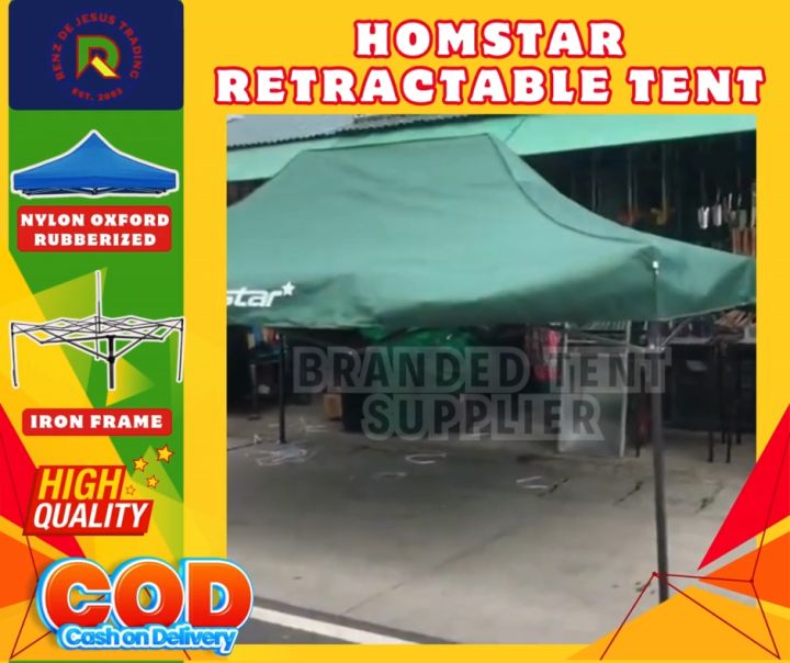 HOMSTAR, ⭐ RETRACTABLE TENT 2m x 3m Retractable Gazebo/ Memorial ...