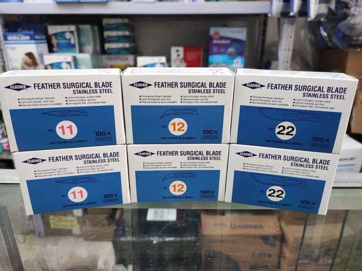 Blade Feather Surgical - (Sizes 11, 12, 15, 20, 21, 22) - Stainless ...