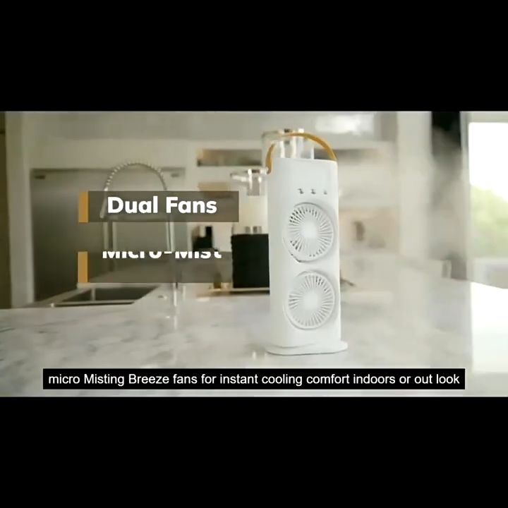 Double-ended Spray Fan Portable Humidifier Fan AIr Conditioner ...