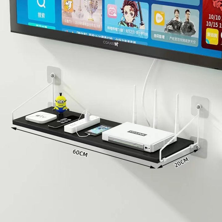 Free punching living room TV wall set-top box rack router storage box ...