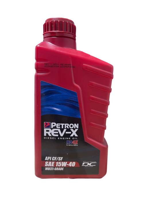 Petron Rev-x HD4X Multi-Grade Diesel Engine Oil SAE 15W-40 (1 Liter ...