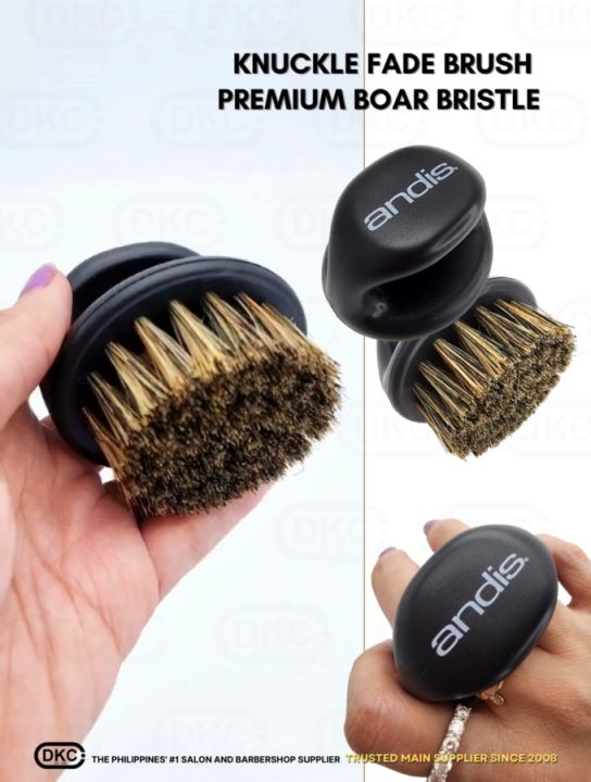 DKC Andis Fade Brush Knuckle Fade Brush, Knuckle Brush Finger Ring Fade Brush with Premium Nylon ...