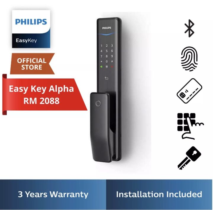 OFFICIAL STORE: (BEST SELLER) Philips Digital Lock Easy Key Alpha ...