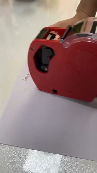 Labeling Machine Red Printer Plays Price Tag Machine Fully Automatic ...