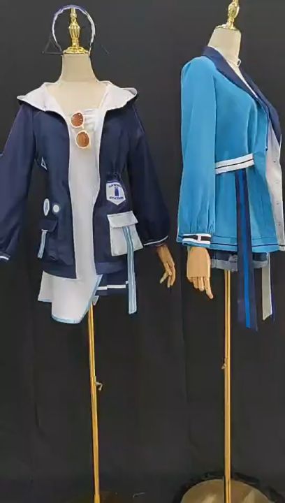 【COSER 77】 Genshin Impact Lawson ชุดเสื้อแจ็กเก็ต กระโปรง กางเกง ชุดคอ ...