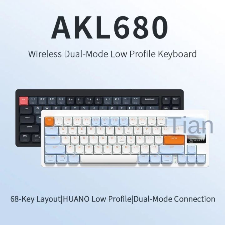 AJAZZ AKL680 68-key Bluetooth Wireless Dual Mode Ringneck Dwarf Axis ...