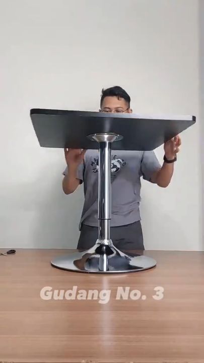 SJZ-2 Meja Bar Cafe Hidrolik Bar Table Bahan Besi Meja Bulat Minimalis ...