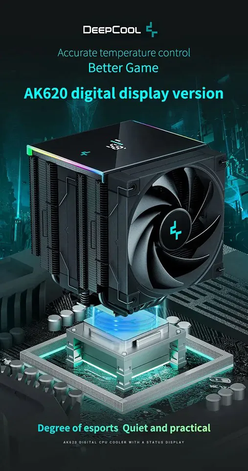 DEEPCOOL AK620 / AK500 / AK400 DIGITAL Black / White / ZERO DARK Series ...