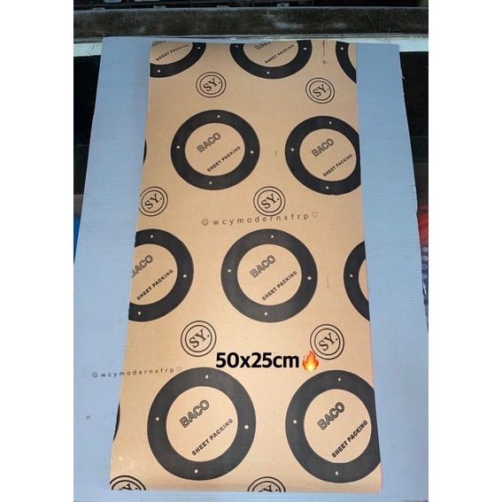 ประเก็นตัด แบบแผ่น ขนาด 25x50ซม. หนา 1 มิล ️กันน้ำ กันน้ำมัน ️ BACO, SHEET PACKING | Lazada.co.th