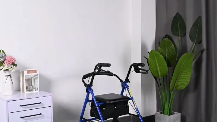 Foldable and Portable 】 Elderly Walking Aid Pulley Pusher Walking Aid ...
