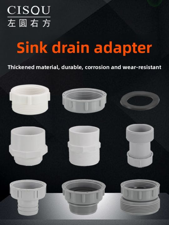 Kitchen Sink Drain Adapter Thread Inner to Outer Diameter Converter ...