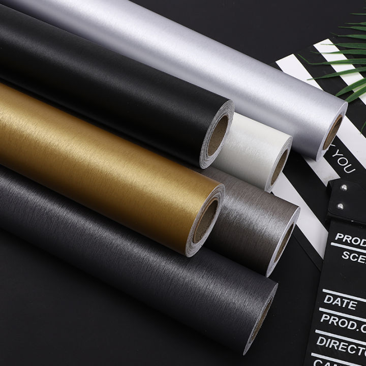 Stainless Steel Brushed Metal Stickers Self Adhesive Door Panel ...