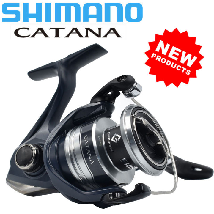 SHIMANO CATANA Spinning Fishing Reel 3+1BB Metal Spool G-Free Body and ...