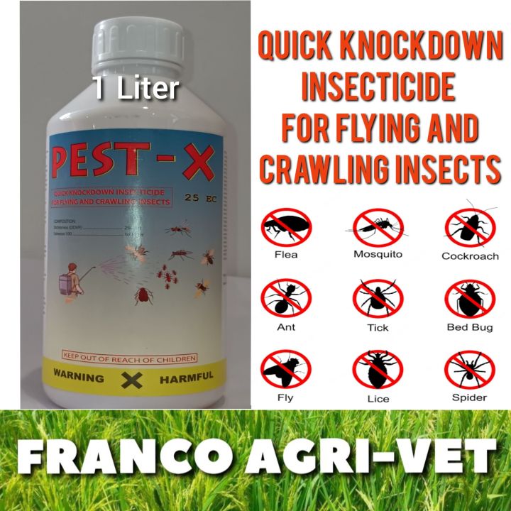 Pest-X 25 EC Insecticide ( Flying and Crawling Insects Killer - 1 Liter ) Pest X | Lazada PH