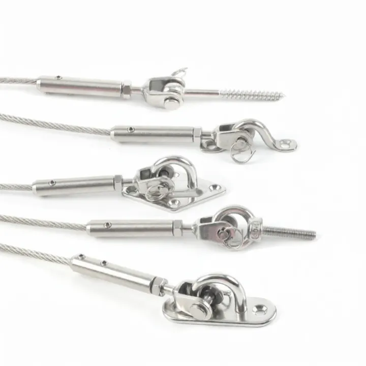 304 Stainless Steel Wire Rope Stair Railings Accessories Lock Head ...