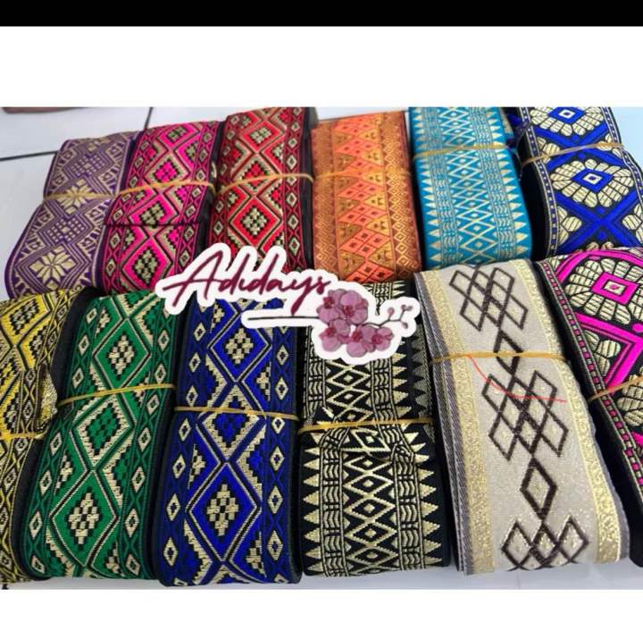 Ethnic Lace Trimming / Lei Ribbon Brocade 7yards | Lazada PH