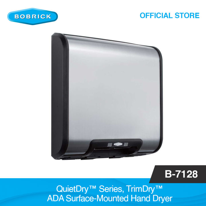 Bobrick B-7128 QuietDry™ Series, TrimDry™ ADA Surface-Mounted Hand ...