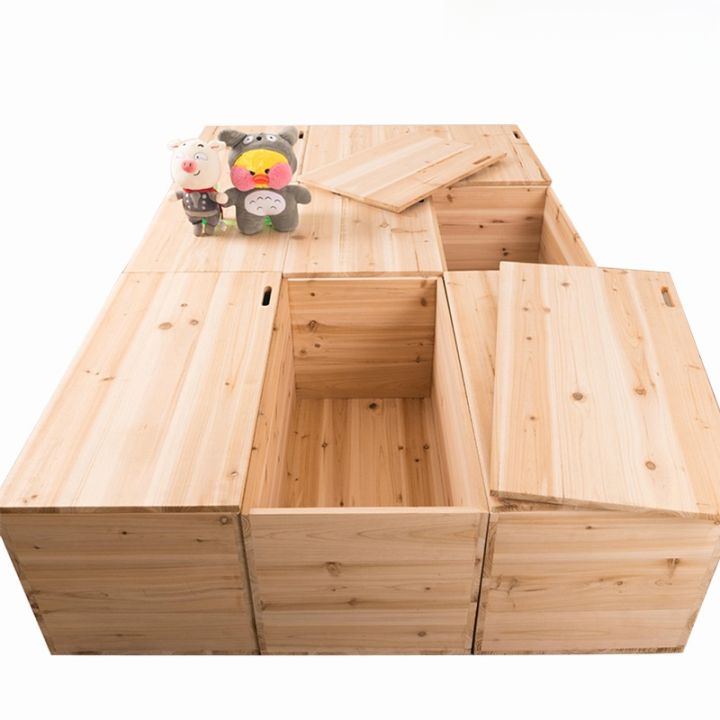 Tatami Wooden Box Bed Storage Box High Box Design Bedroom Tea Table ...