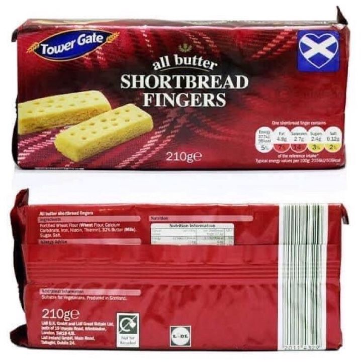 Tower Gate Shortbread Fingers Biscuits 210g | Lazada PH